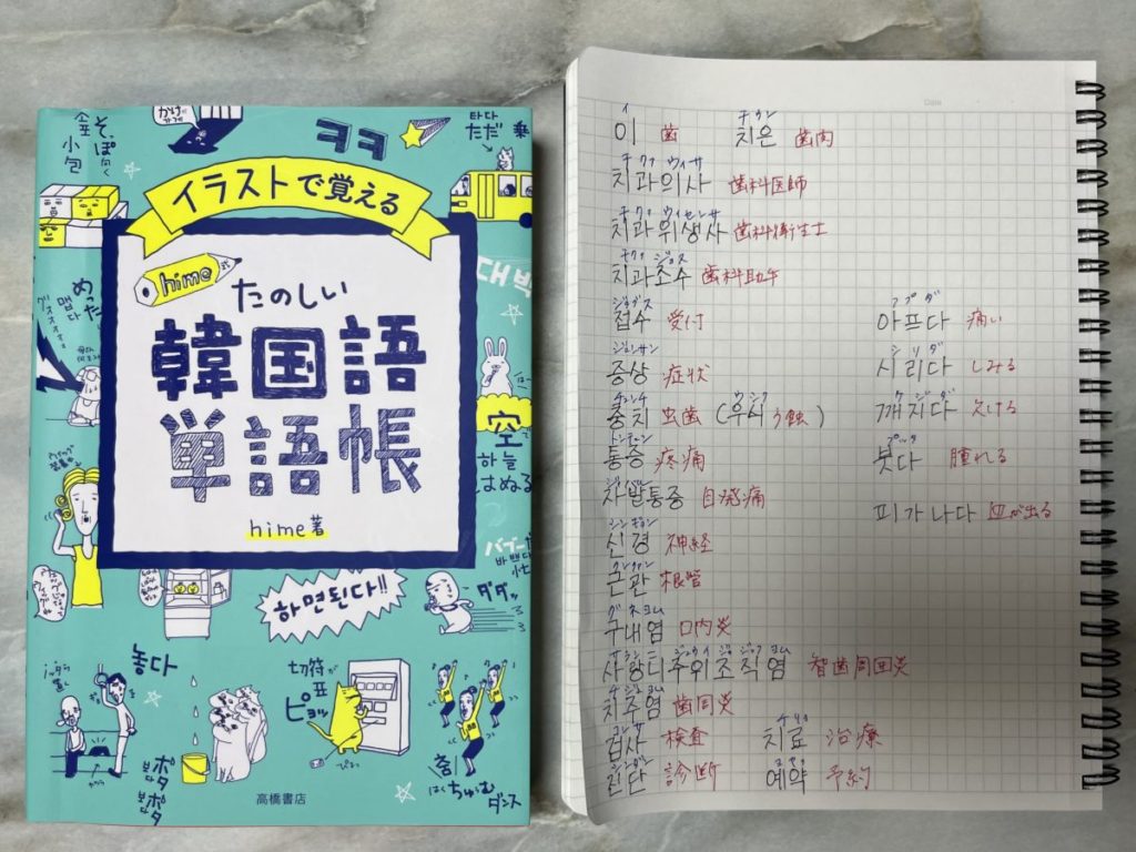 🇰🇷韓国語の歯科用語🦷